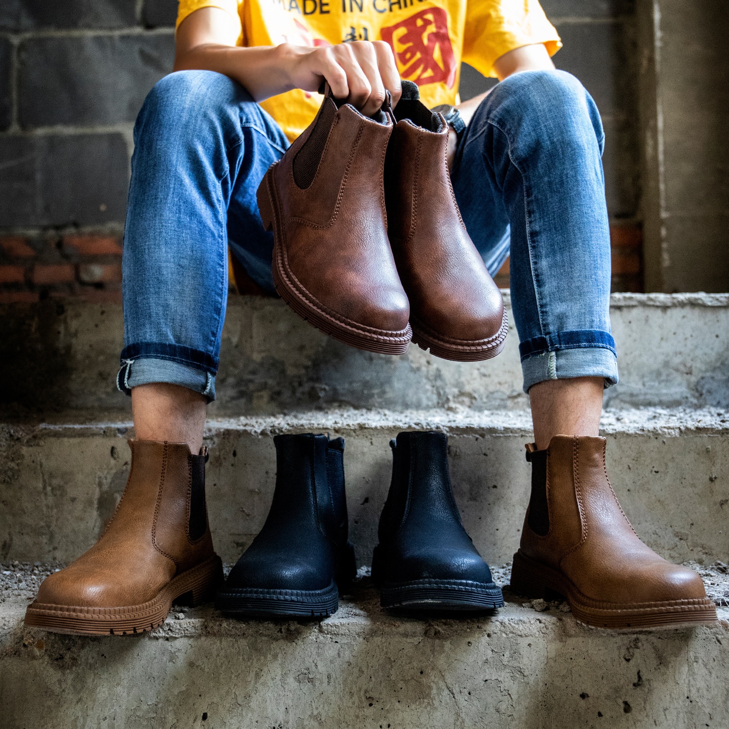 Men's Work Boots - Durable Waterproof & Steel Toe