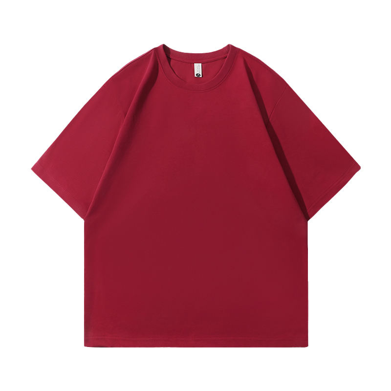 Solid Color Blank Shirt 210GSM Crew Neck Short Sleeve Casual Sports T ...