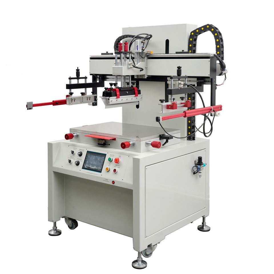 Flat Bed Semi-Automatic Silk Screen Printing Machine Single Color ...