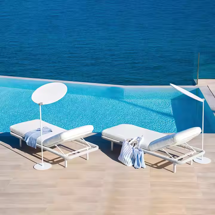 Classical Design Swimming Pool Resort Leisure Hotel Garden Teak Wood ...