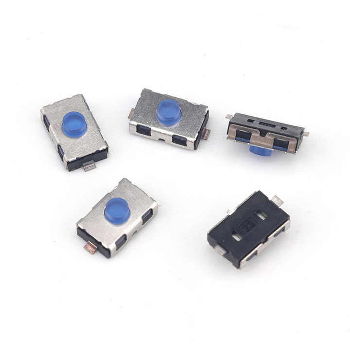 Normally Open/close Smd Smt Tactile Illuminated Touch Black Blue Silica ...