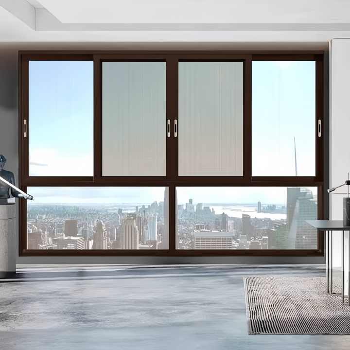 Customized Size And Color Commercial Balcony Powder Coated Double ...