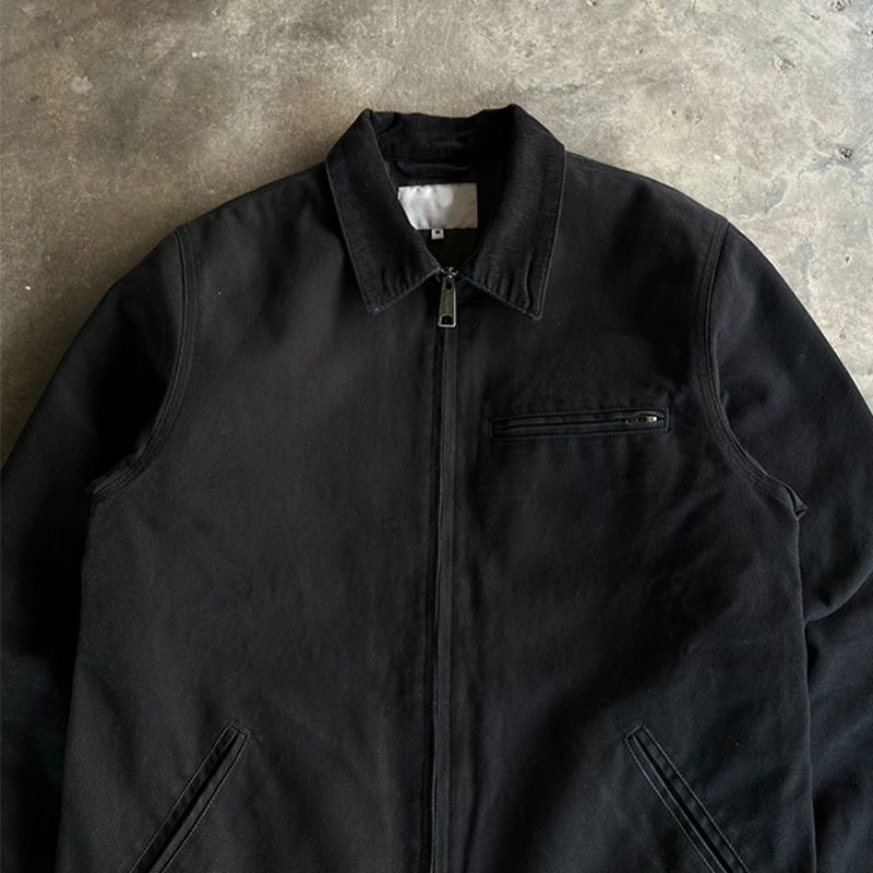 Custom Winter Jacket Men - Twill Canvas Workwear Jacket