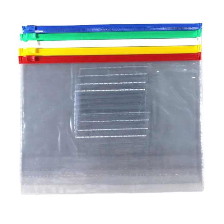 Eco-friendly PVC Document Bags - Clear Poly Zip Envelopes
