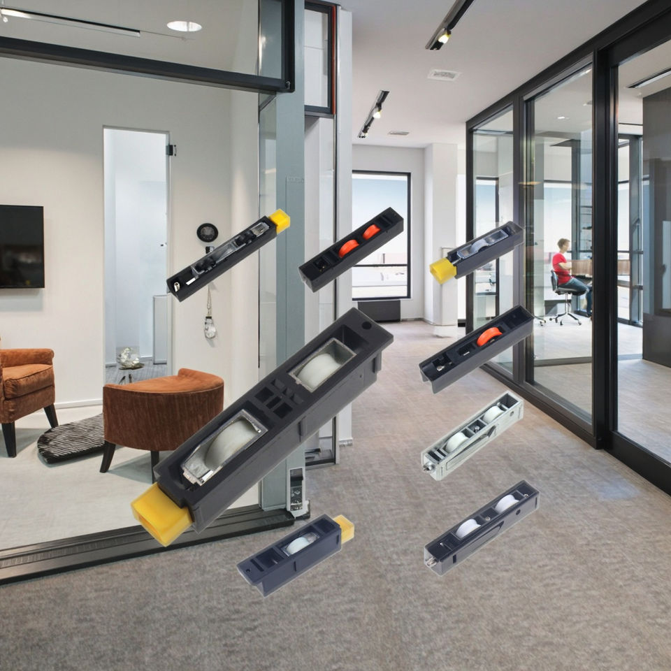 Modern Aluminum Alloy Sliding Window Roller Shade Custom Door Rollers ...