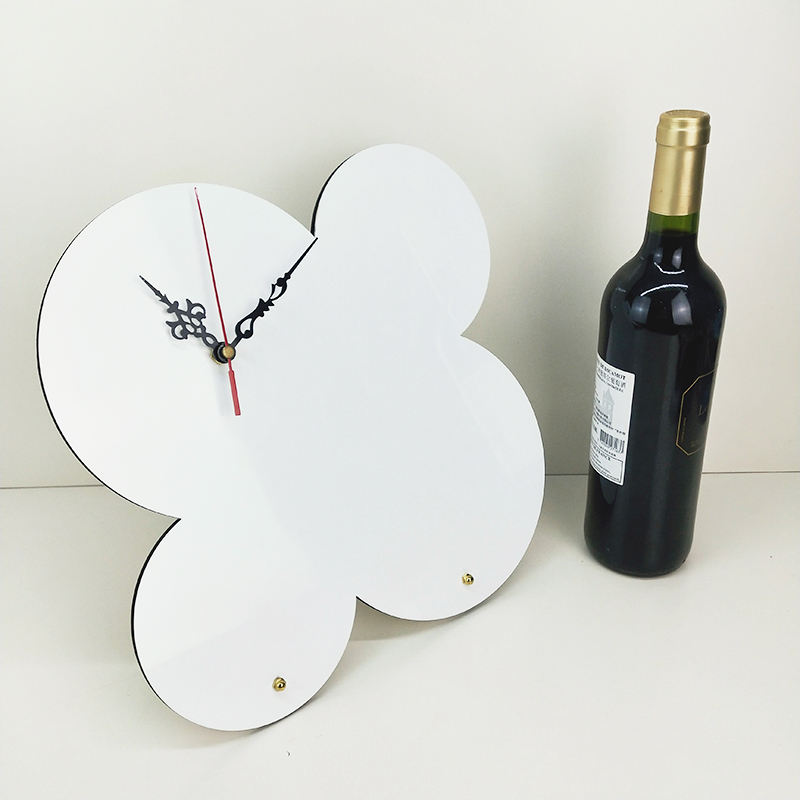 Creative Shape Sublimation Desk Clock MDF Table Alarm Personalized ...
