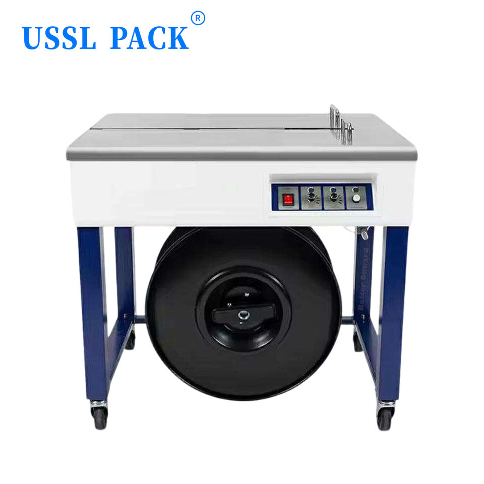YS-A2F Semi-Auto Belt Tape Carton Box Strapping Wrapping Machine ...