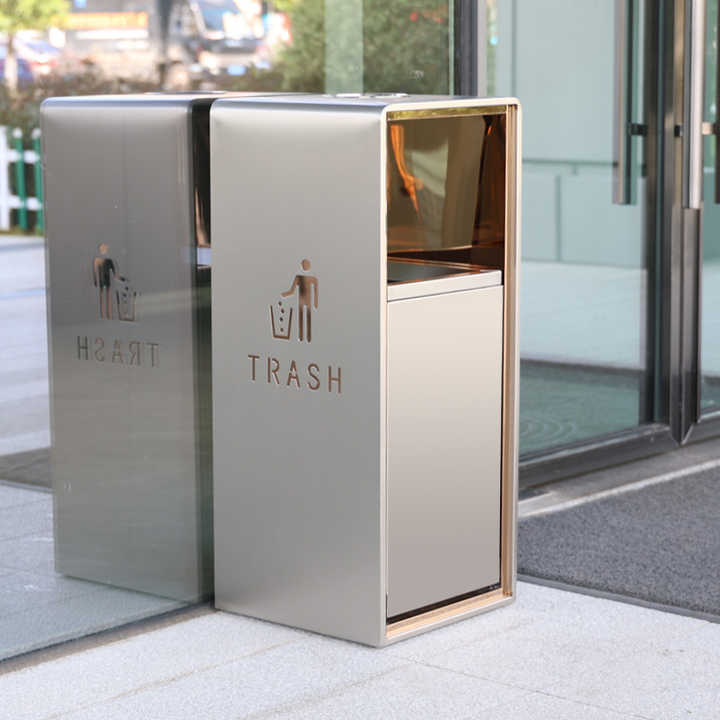 Stylish & Sustainable - Luxury Indoor Stainless Steel Trash Can
