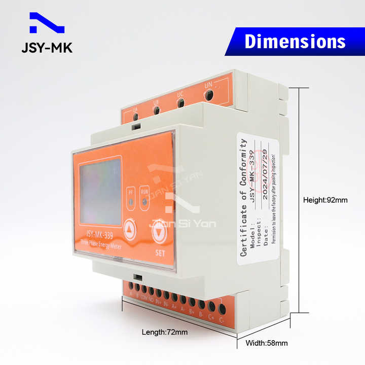 Smart Energy Meter Open CTs RS485 Electric Current Voltage Energy ...