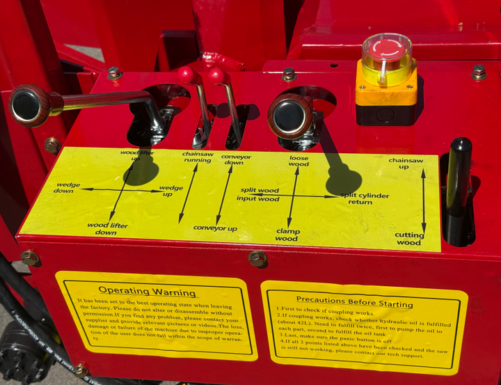 Hydraulic 30T Firewood Processor Forestry Machine Hydraulic Wood ...