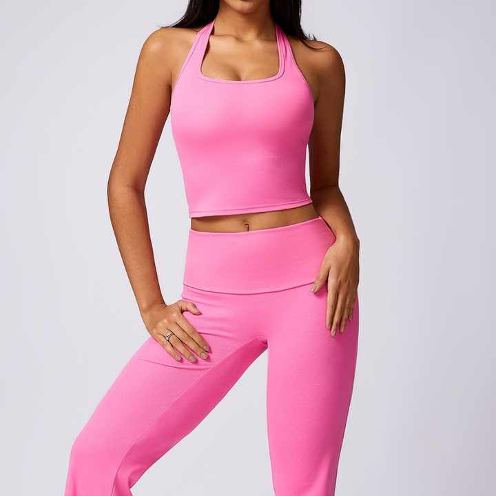 Wholesale Price Halter Sports Bra Gym Fitness Running Tops Thick Push ...
