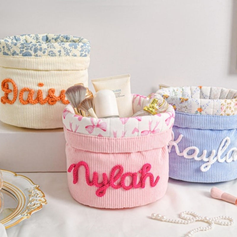Personalized Bridesmaid Makeup Bag,Cosmetic Organizer,Toiletry Bag for ...