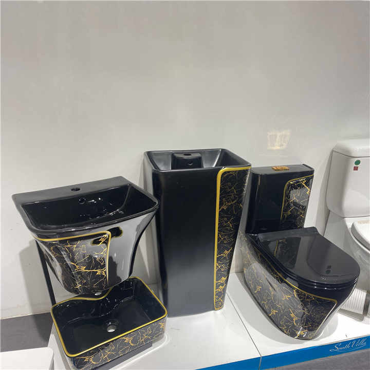 Luxury Gold Black Basin Inodoros - Elevate Your Bathroom