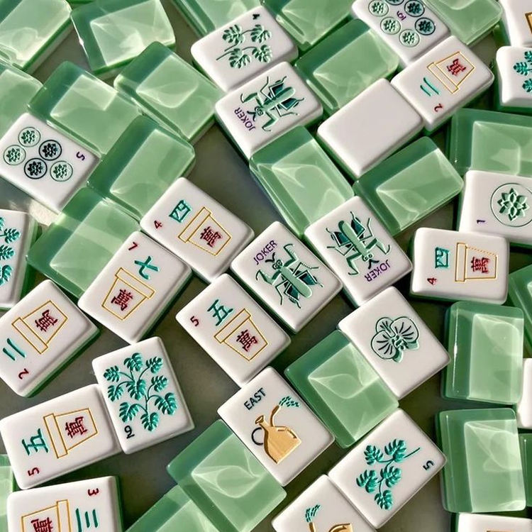 Bespoke Home Entertainment Game Acrylic Table Mahjongg Tiles Hand ...