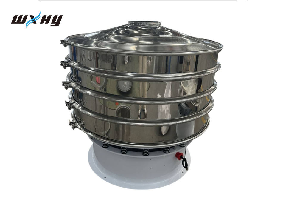 Slag Discharging Rotary Vibrating Screen for Jam Juice Filtration ...