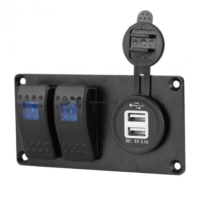 Yacht switch LED USB3.1A switch combination bus sightseeing car yacht ...