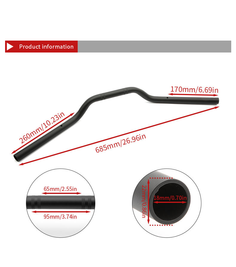 Universal modified accessories mop 22mm universal motorcycle handlebar ...