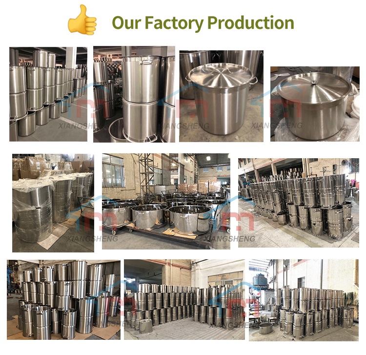 Xiangsheng Wholesale Sandwich Bottom Stock Pots - 50L, 100L