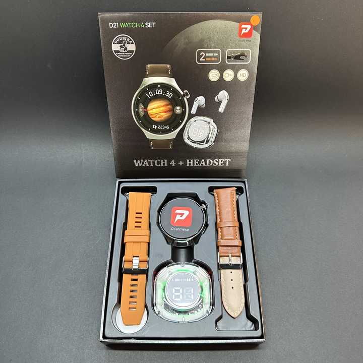 D21watch 4 Pro Round Smartwatch - IP67 Waterproof & Fitness Tracker