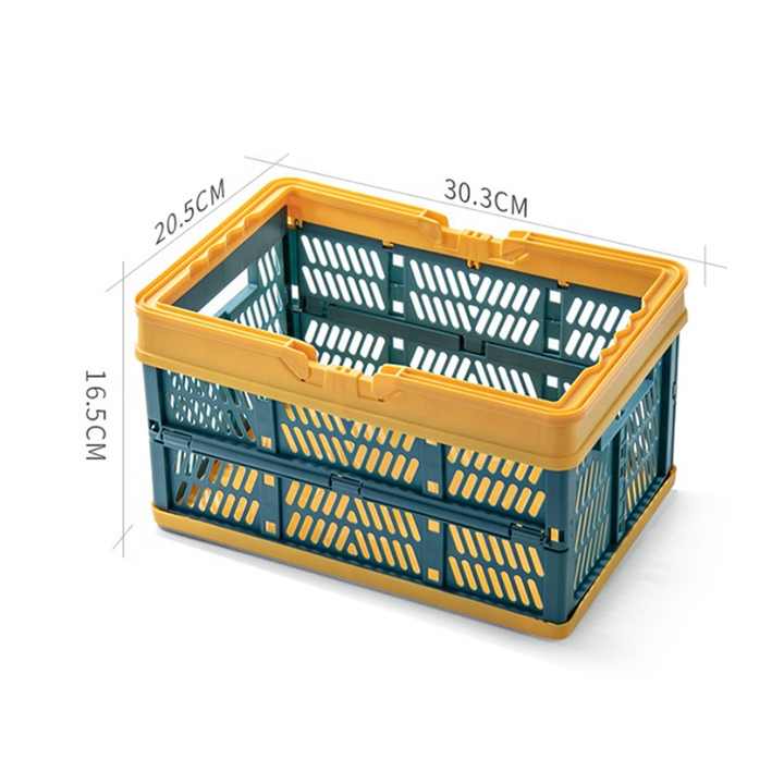 Supermarket Shopping Folding Foldable Plastic Baskets With Handle ...