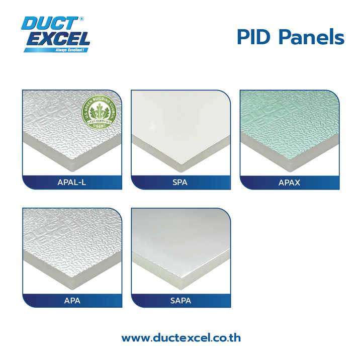 Premium Quality APAX PID Panels for HVAC System Durable Tear-Resistant Aluminium Foil PIR Air ...