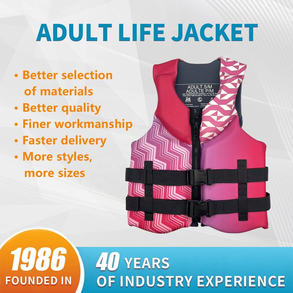 Adult PFD Kayak Impact Life Vest Lightweight Water Sports Safe Vest for ...
