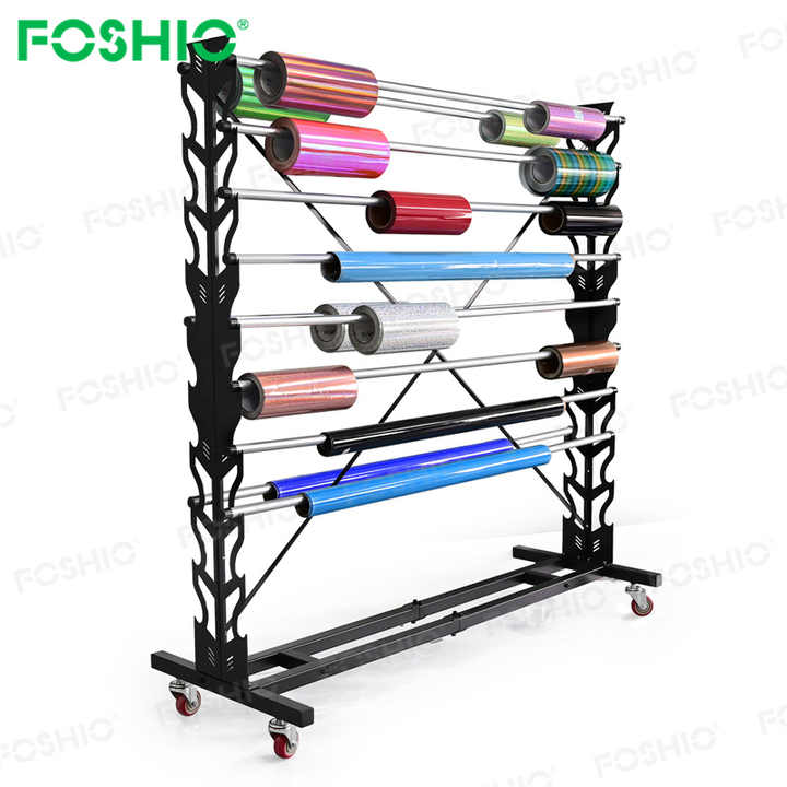 Foshio Customize 20 Holds Car Film Roll Storage Rack Vinyl Wrap Display ...