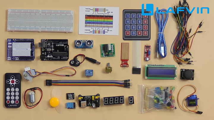 LAFVIN Super Learning Kit - Arduino UNO Compatible Components