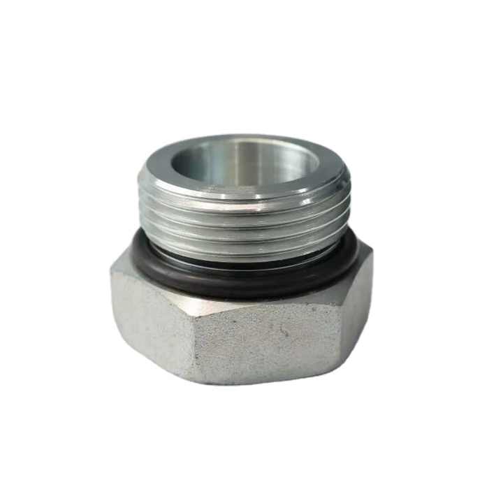 High-Pressure Male O-Ring Boss ORB External Hex Plug Carbon Steel High Pressure Zinc Forged ...