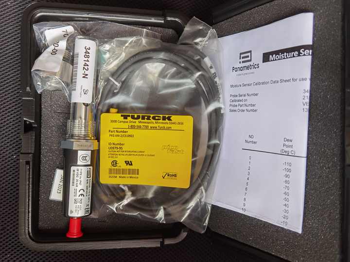 GE Panametrics Veridri Dew Point Sensor for Compressed Air