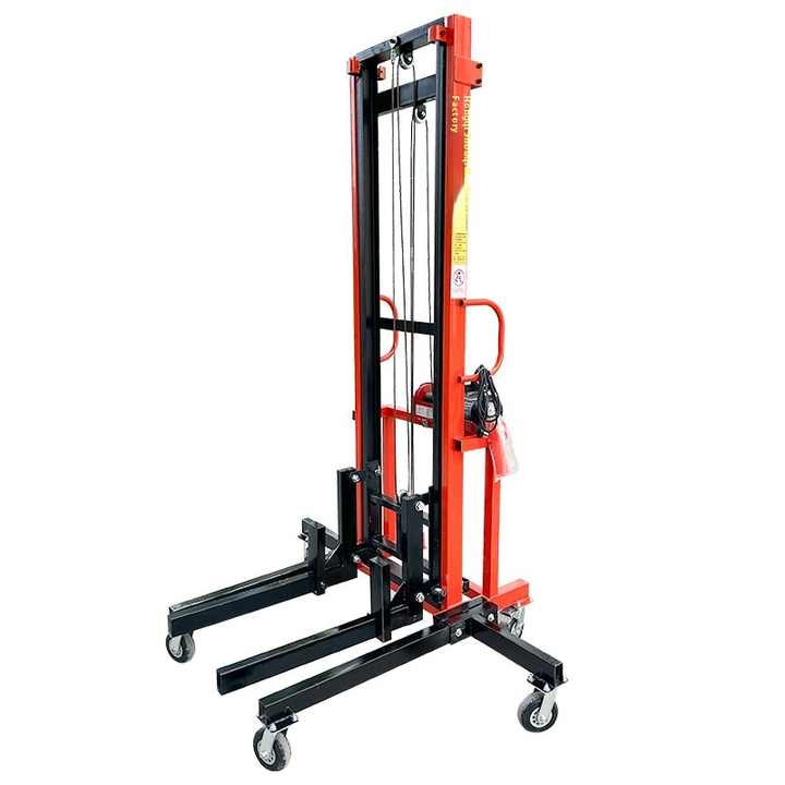 220V Electric Firefighting Hoist Pipe Lifting Machine Installation ...