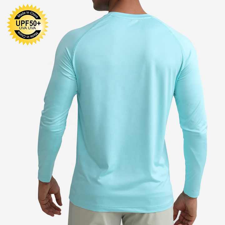 Wholesale Men's UPF50+ Quick Dry Tshirts with Custom Logo