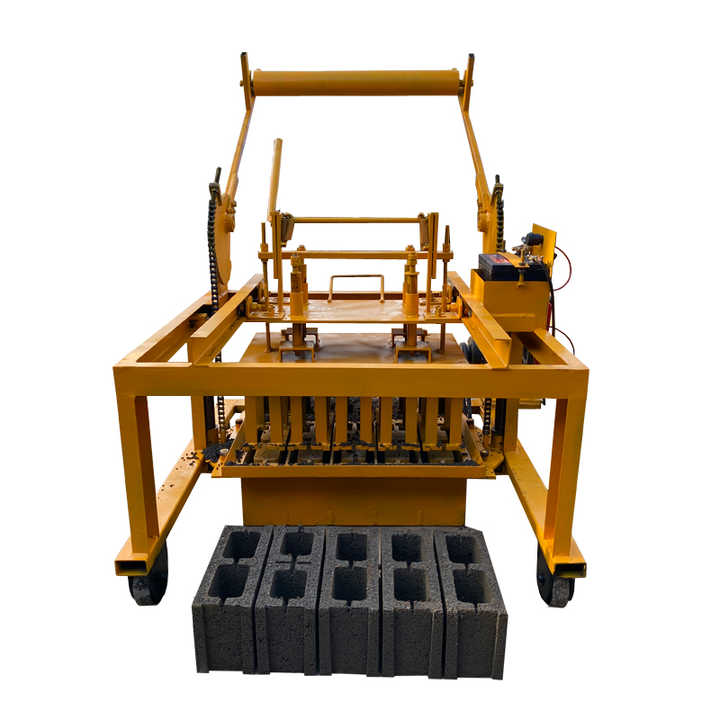 Building Brick Machine That Does Not Require Electricity QM4-45 Diesel ...