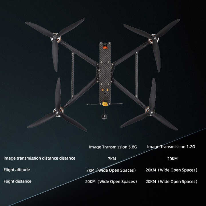 FPV Drone 10 Inch 20 km Flight Range Payload GPS Positioning Function ...