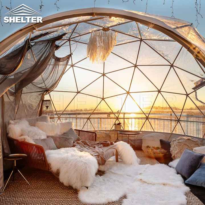 clear Glamping PVC Igloo Dome Tent Tente Igloo Transparente Iglu Zelt ...