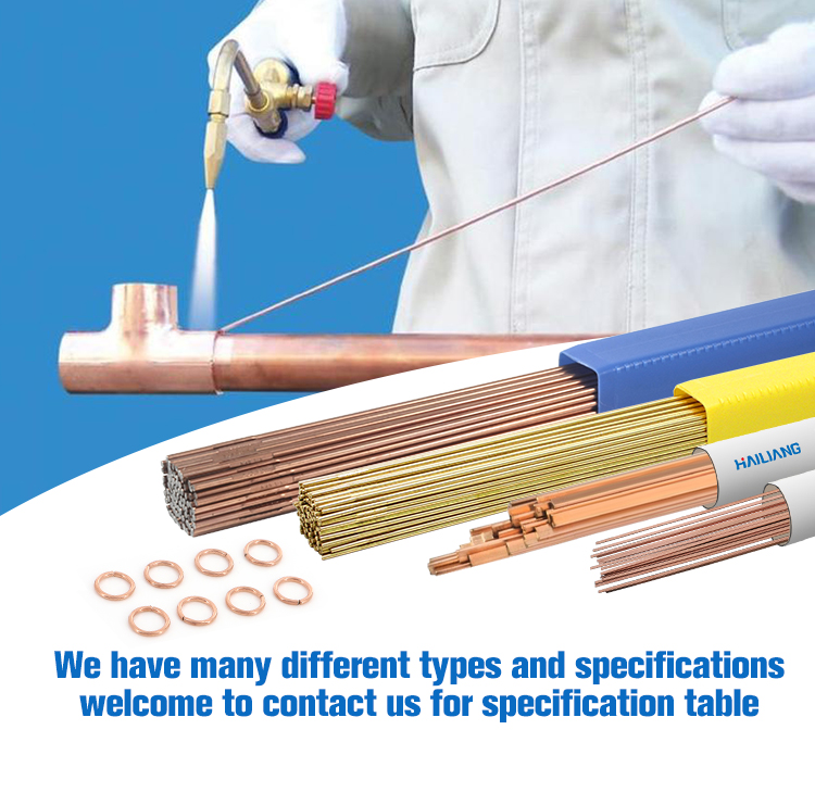 Hailiang copper alloy welding rod brazing rod copper welding rod ring ...
