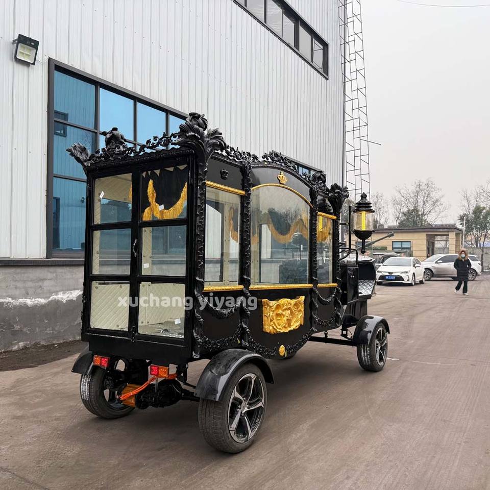 Glass Covered Customizable Funeral Hearse Horse Carriage with Q235B ...
