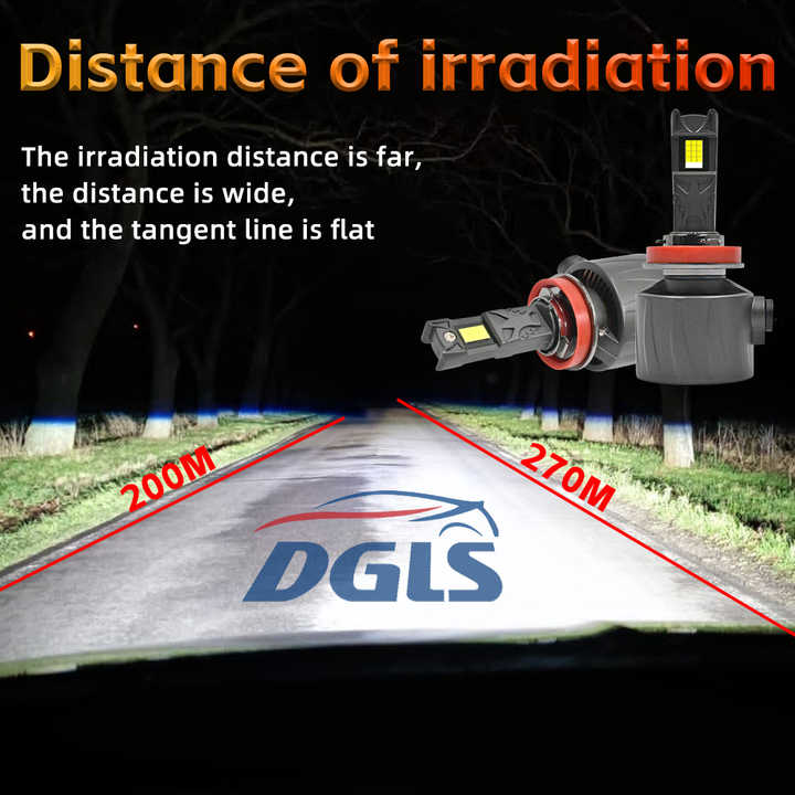 DGLS X38 RRO 240W 24000 Lumens Led Headlights H4 9005 9006 Three Copper Tubes H8 H7 9005 9006 ...