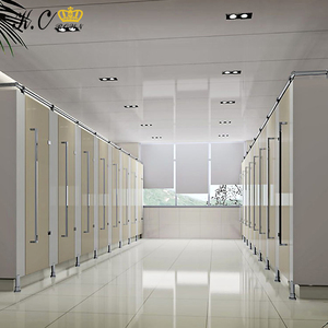 High-Pressure Laminate Airport Toilet Partitions - Durable & Stylish