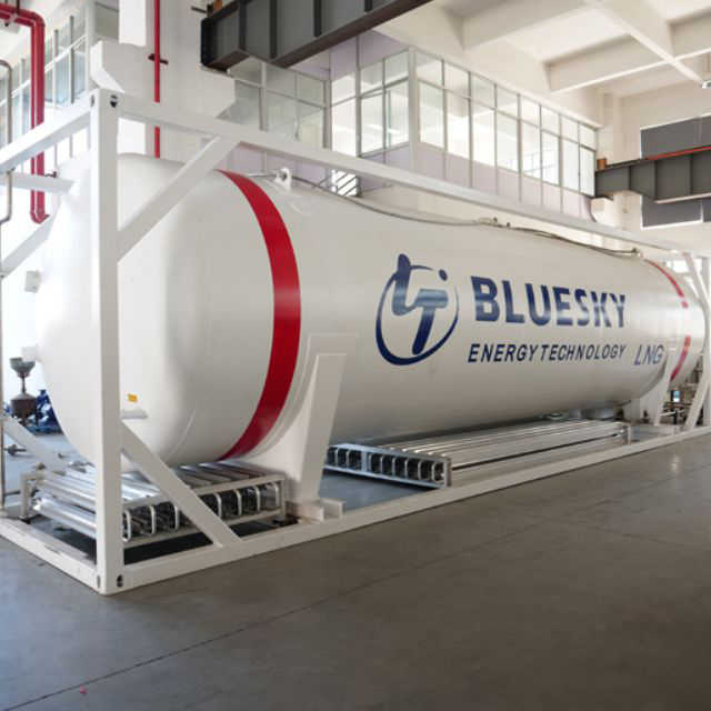 40ft LNG ISO tank Container for LNG Filling Station Cryogenic LNG ...