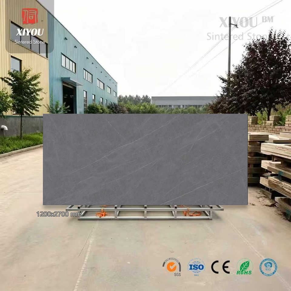 Premium Scratch-proof 12mm Noble Grey Sintered Stone Slab 1200x2700mm ...