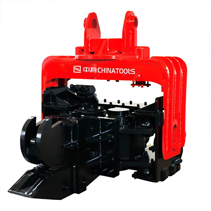 Mounted Sheet Pile Silent 10-45 Ton Excavator Top Grip Pile Driver for ...