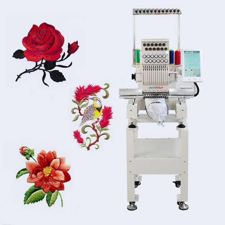 Hot Sale Single Head Computerized Embroidery Machine for T Shirt logo ...