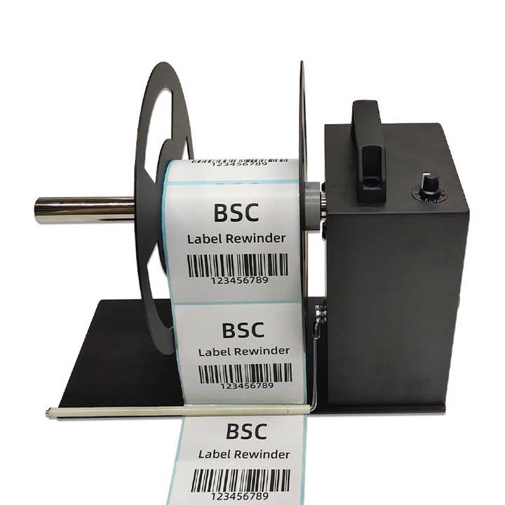 Barcode Printer Label Rewinding Machine BSC A8 Label Rewinder Table Top ...