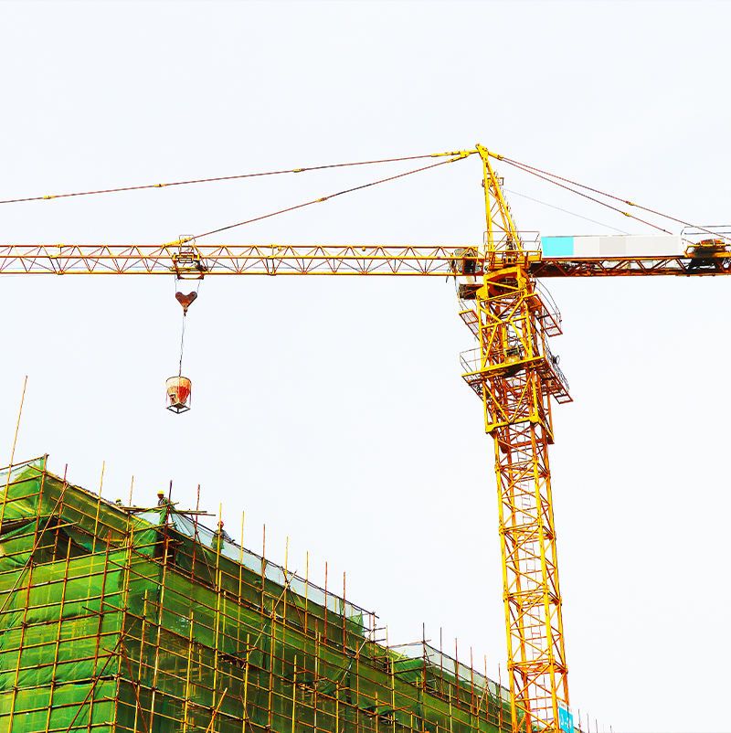 P5015-8A Luffing Jib Tower Crane 50m Jib Boom Best Prices 8 Tons ...