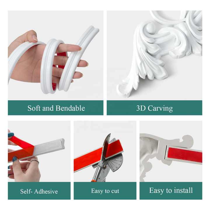 PVC Onlays - Elegant Decorative Appliques for DIY Projects