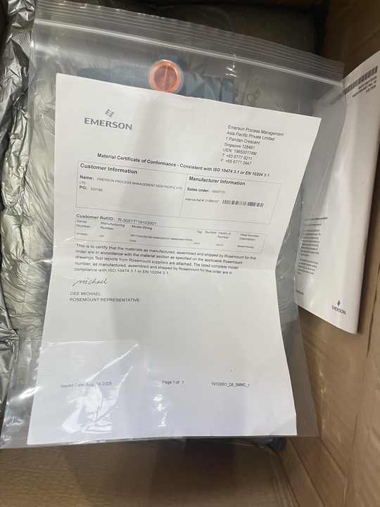 Original Emerson Rosemounte 3051TG with 1199 Stainless Steel Remote ...