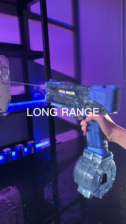 Kids Automatic High Powered Pulse Shooter Squirt Guns with Simulated ...