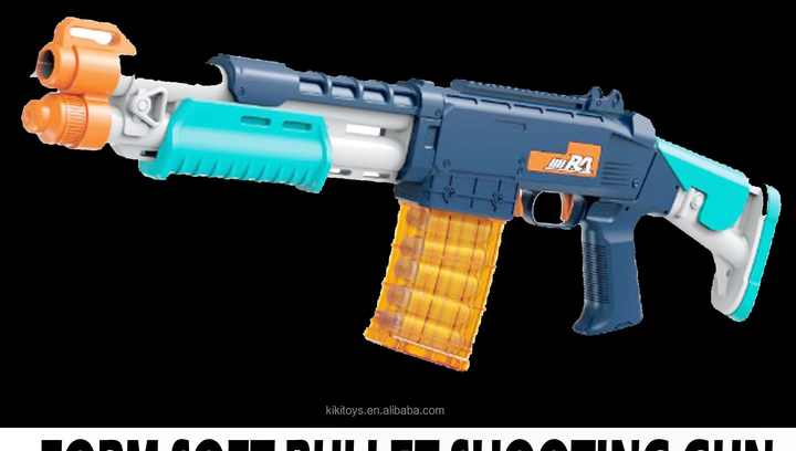 KK 65CM Soft Bullet Gun - Fun Outdoor Shooting Toy for Boys