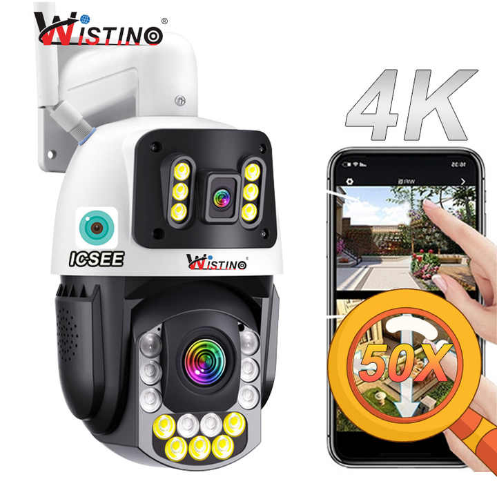 Wistino 4K 50X Zoom Outdoor Camera Wireless Night Vision IP66 - OEM